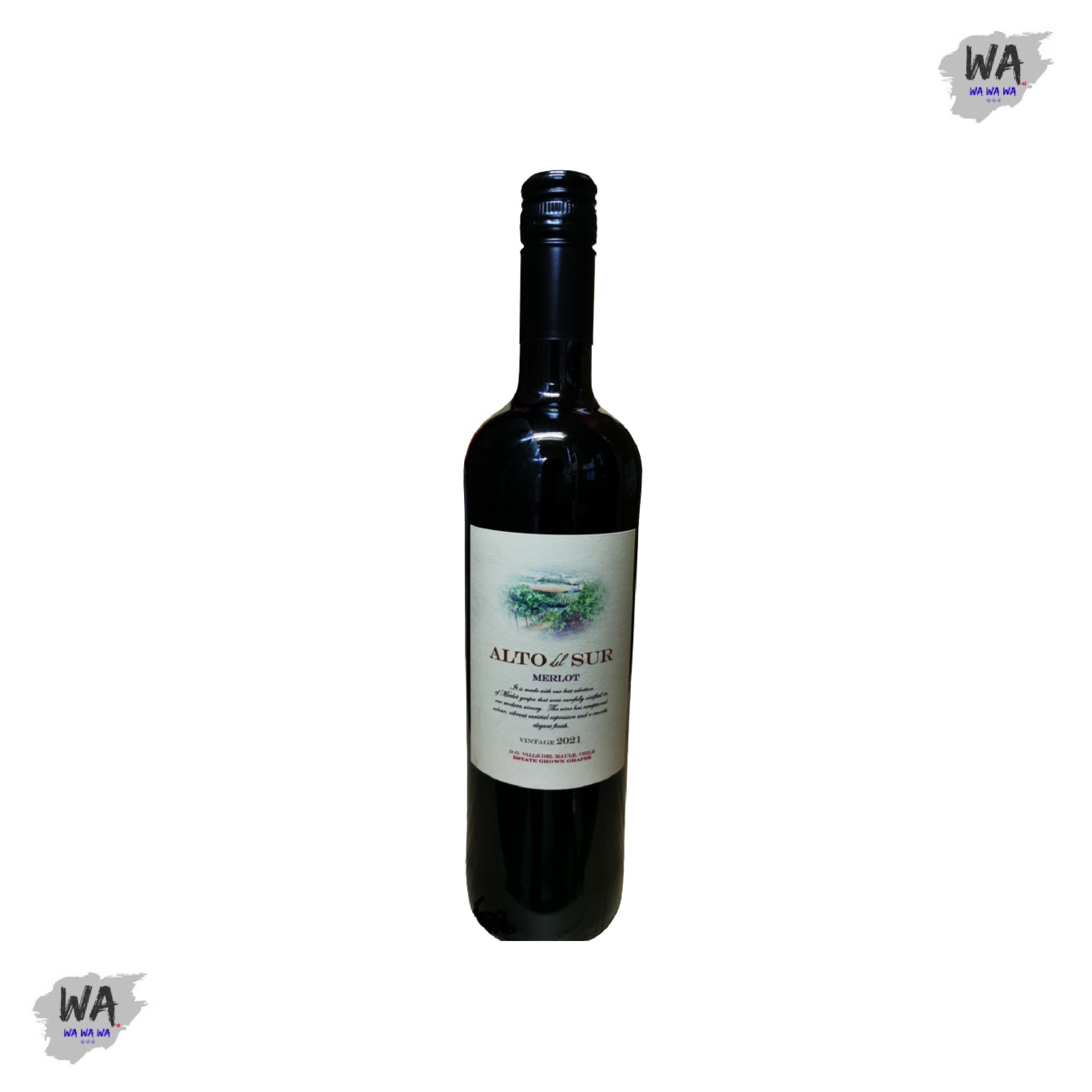 伊維納酒莊梅洛紅酒 INVINA ALTO DEL SUR MERLOT 2021 750ML - Wa Wa Wa Online Shop