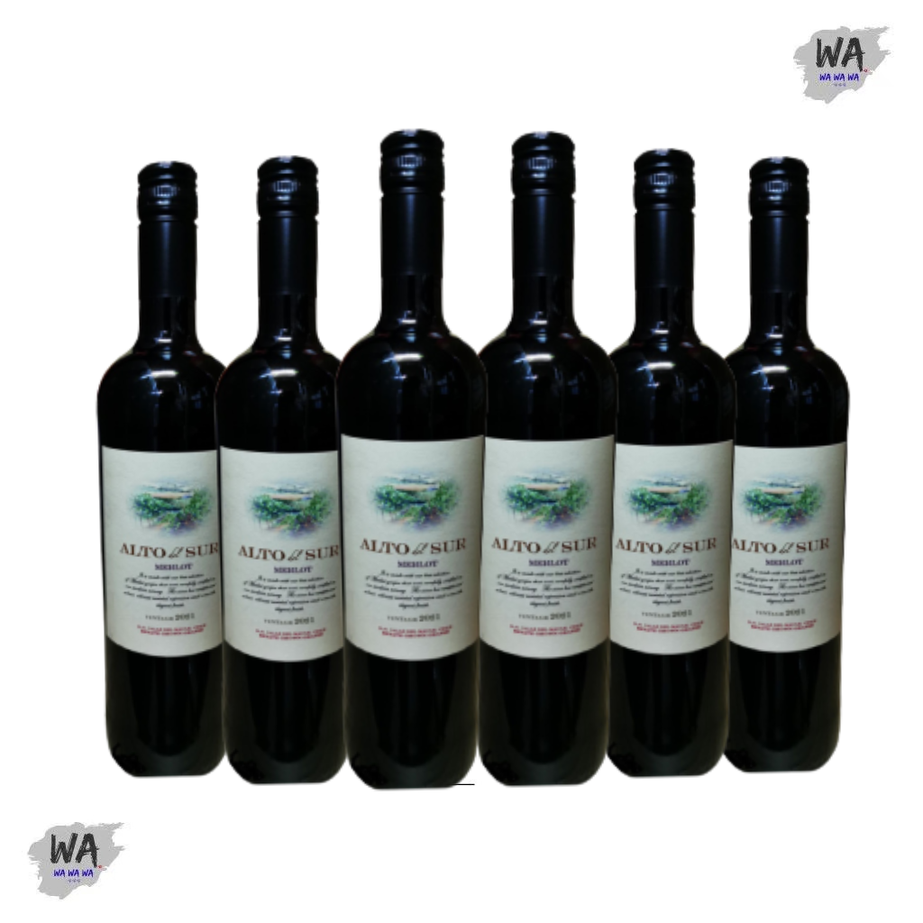 (套裝優惠) 伊維納酒莊梅洛紅酒 INVINA ALTO DEL SUR MERLOT 2021 750ML - Wa Wa Wa ...